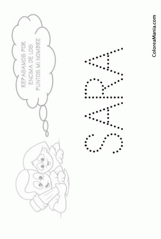 Colorear Escribo mi nombre: Sara (Reseguir tu nombre), dibujo para ... Colorear Escribo mi nombre: Sara (Reseguir tu nombre), dibujo para ...